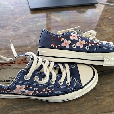 Custom Embroidered Converse High Tops/ Custom Converse Chuck Taylor ...