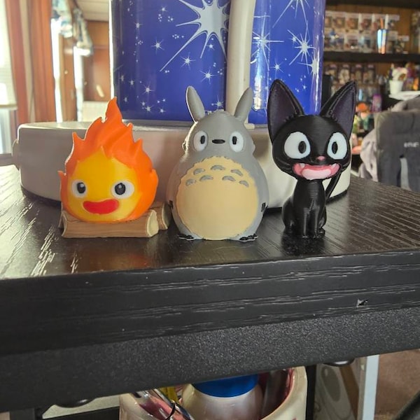 3D Printed Calcifer Ghibliprint Mini Figure Anime Howls Moving Castle ...