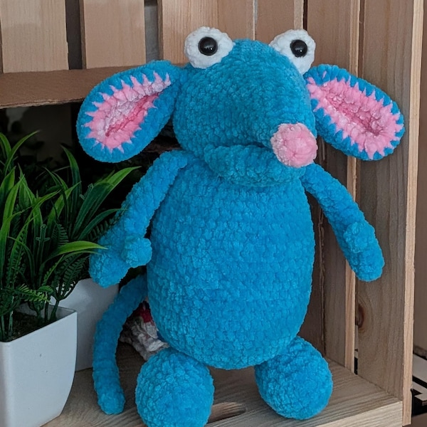 Tutter Blue Mouse Crochet Pattern PDF | ENGLISH | Amigurumi | Toy ...