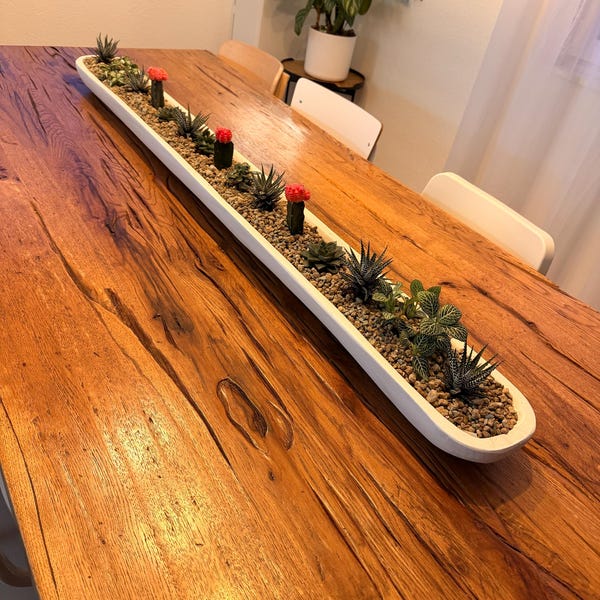 Long Wooden Centerpiece Dining Table Decoration Ideas Rustic Decor ...