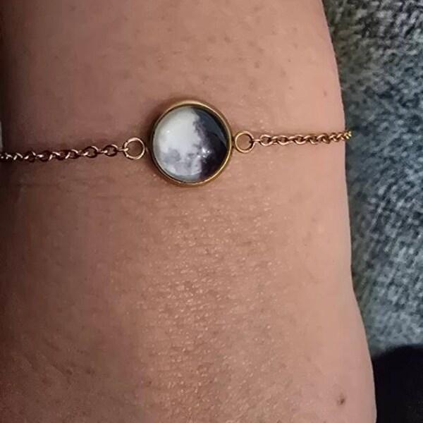Personalized Moon Phase Bracelet, Custom Moon Phase Bracelet, Custom ...