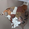 Wooden Map of New Zealand Engraved Cities, Roads, Borders Large ...