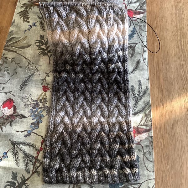 SIMPLE CABLE BLANKET Knitting Pattern Eve - Etsy
