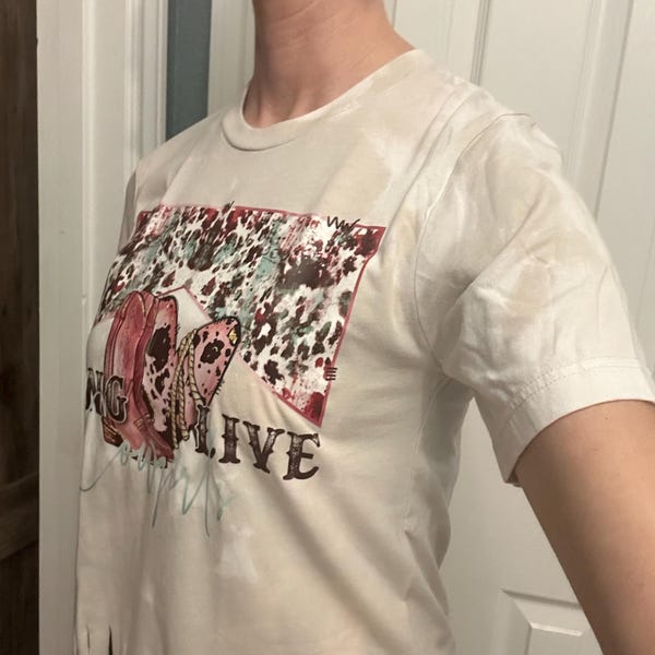 Country Music Fringe Bleached Shirt | Country | Shirts | Unisex ...