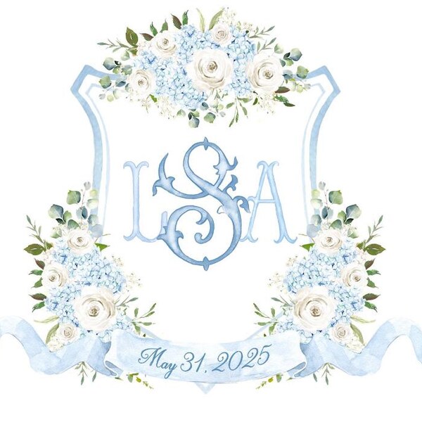 Custom Wedding Crest Custom Crest Wedding Crest Wedding Logo ...