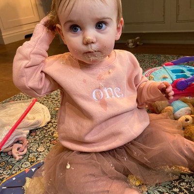 Personalised Birthday Jumper, Embroidered, 1st Birthday Top, 2nd ...