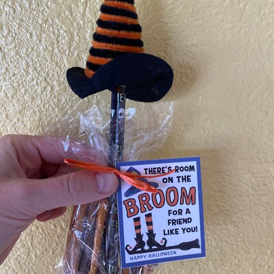 Halloween Broom Tags room on the Broom - Etsy