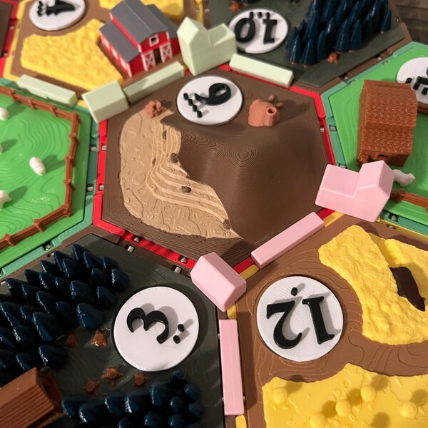 3D Catan Pasture Tile to Produce Wool - Etsy Canada