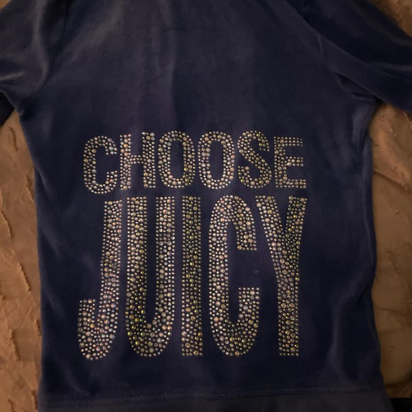 Vintage Bebe Blue Velour Track Pants W Rhinestone Spell Out Butt Logo ...