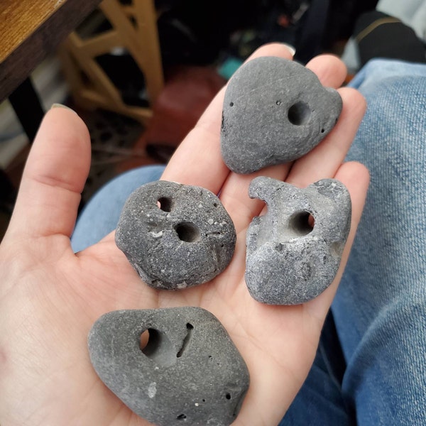 Irish Hag Stone, Holey Stone, Adder Stone, Odin Stone, Witch Stone ...