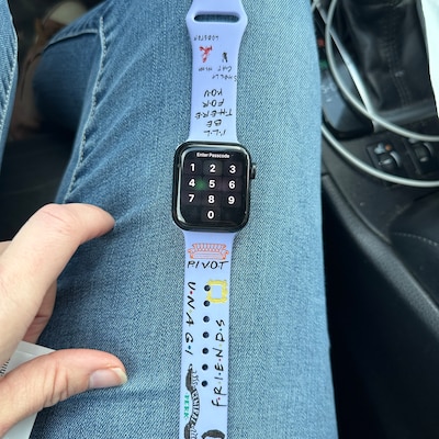 Apple Watch Friends Inspired Custom Silicone Band - Etsy