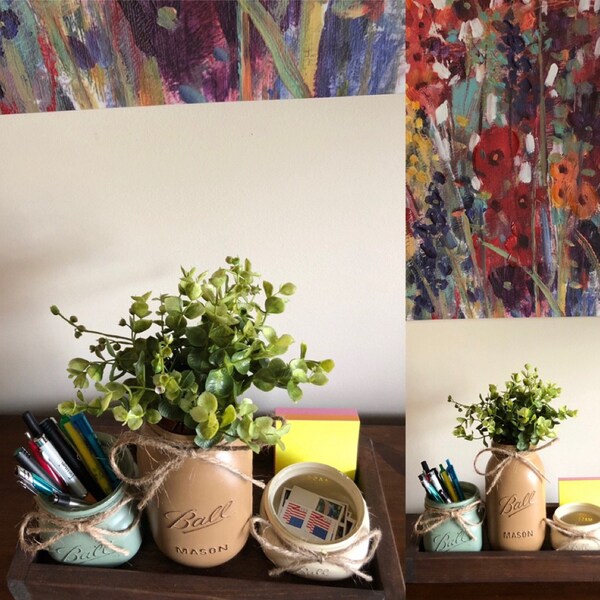 Office Decor, New Job Gift, Rustic Office Desk Accessories, Office ...