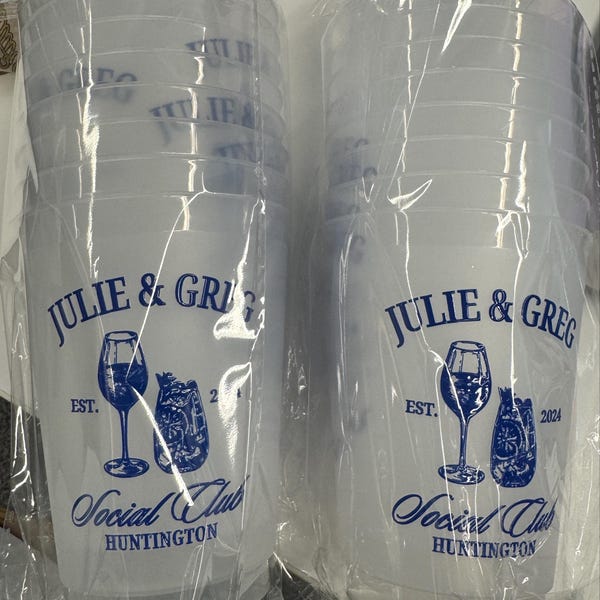 Custom Frosted Cups - Etsy