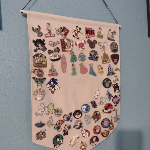 Enamel Pin Display Banner, Multiple Sizes, Badge Display, Brooch ...