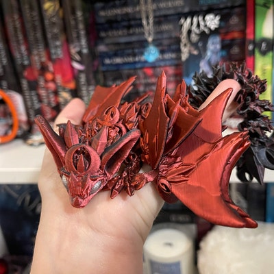 3D Print Winged Bat Dragon Articulated Nightwing Dragon - Etsy