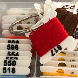DMC Variegated Set 4000-4523 Pre-numbered Embroidery Floss Drops 84 ...