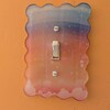 Dreamy Rainbow Cloud Light Switch Cover, Laser Cut Acrylic, Home Decor ...