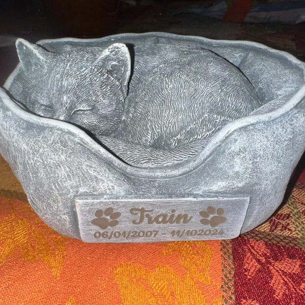 Cat Memorial Stone, Custom Cat Memorial Gift, Cat Sympathy Gift, Cat ...