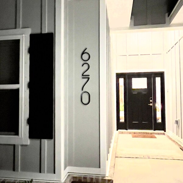 THIN MODERN Black Sign Letters for Street Address Signs and House ...