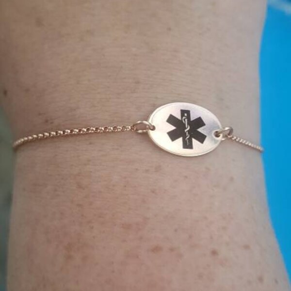 Kids Allergy Bracelet- Custom Medical ID Bracelet - Personalized ...