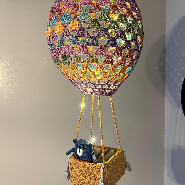 Hot Air Balloon Lamp Crochet Pattern - Etsy