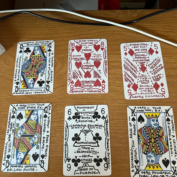 Cartomancy Card Meanings 52 Pages PDF - Etsy