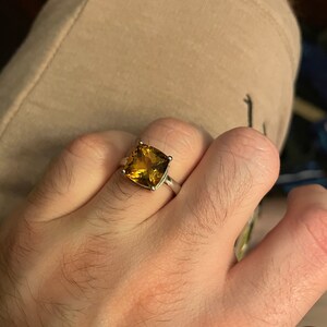 Genuine African Amethyst and Morganite Ring 925 Sterling - Etsy