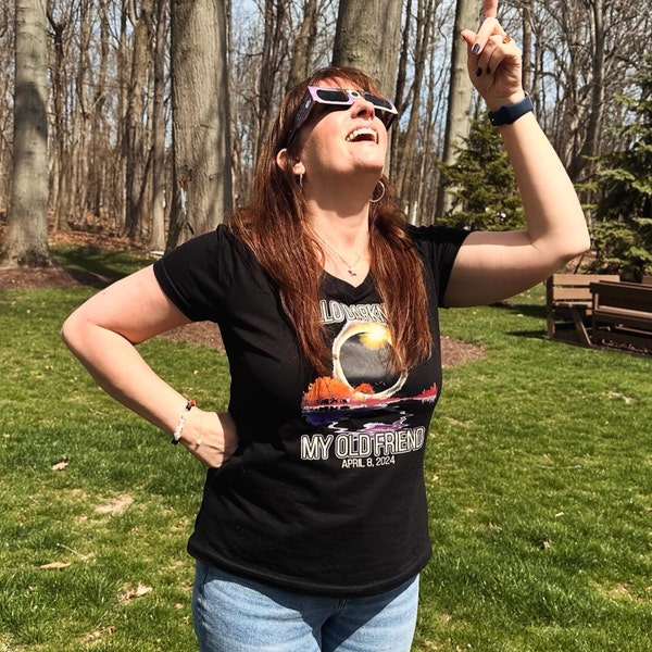 Hello Darkness Shirt, April 8th 2024 Shirt, Eclipse Event Shirt, Funny ...