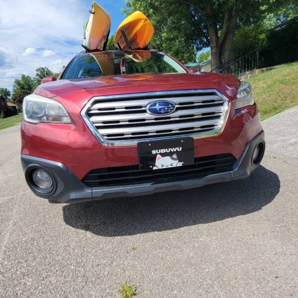 Ultra Slim Subuwu Subaru Anime Peeking Cat Metal License Plate Frame ...