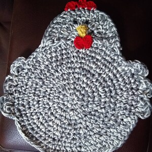 Crochet Pattern for the Swanky Chicken Trivet Potholder PDF - Etsy