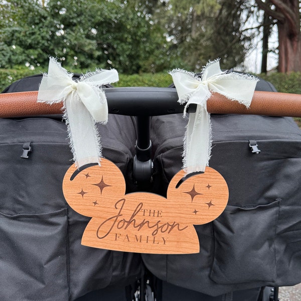 Stroller Tag// Stroller Name Tag - Etsy