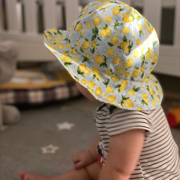 Sun Hat Pattern Baby Toddler Children - Reversible - PDF Sewing Pattern ...