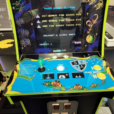 Arcade 1up Cabinet Galaga CPO Overlay Deck Protector Sticker Decal - Etsy