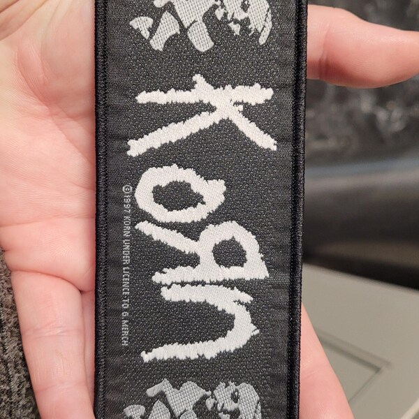 KORN White Logo 1998 Vintage Woven Patch Official Merchandise Heavy Metal Band - Etsy