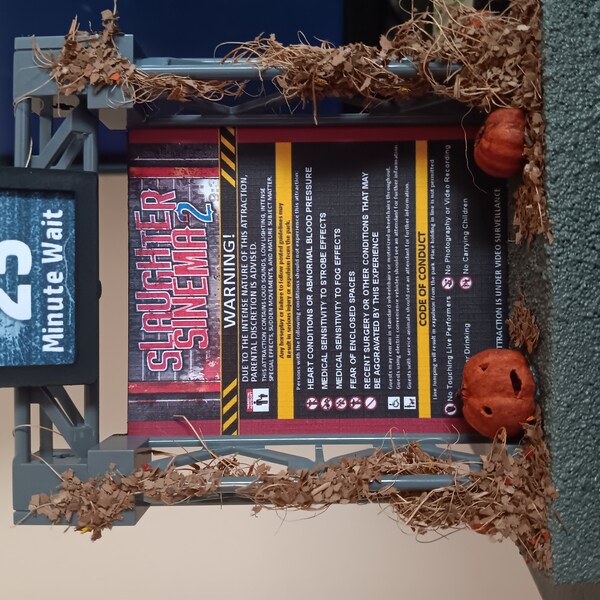 HHN House Entrance Portal Wait Sign Ornament Inspired by - Halloween ...