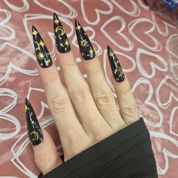 Luxury Custom Nails/free Style/long Nails/ Chrome Nails/trendy Nails ...