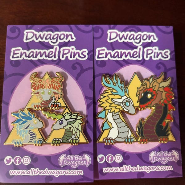 Wings of Fire Charm - Wings of Fire Sticker - Clay - Sunny - Starflight ...