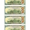 100 Dollar Bill Template Letter Page With 4 Real Size Dollar Bills ...