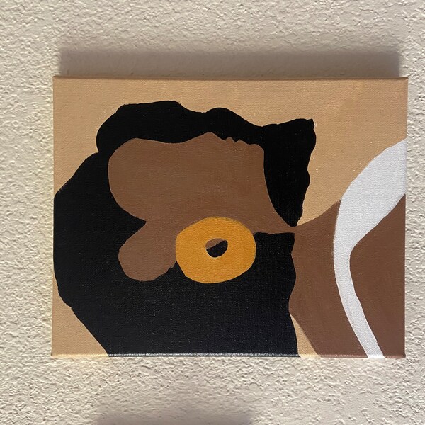 Hand Painted Squidward Abstract Painting - Etsy