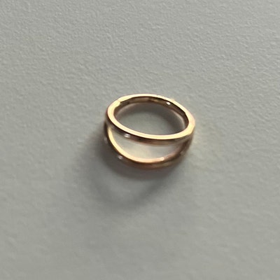14K Solid Gold Double Row Helix Earring/16g/18g Cartilage Hoop/hinged ...
