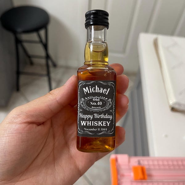 Don Julio Custom 50ml Label, Printable 1942 Shot Label, Birthday Mini ...