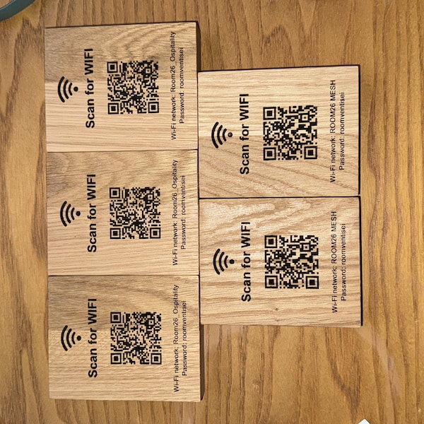A-frame Sidewalk Sign, Wooden Business Sign , Large QR Code Sign for ...