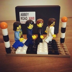 The Beatles 100% Genuine Lego Minifigures and Pieces Band on Stage With ...