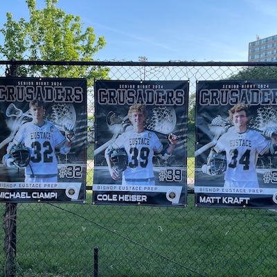 Printed Sports Banner Personalized Team and Individual Banners Senior ...