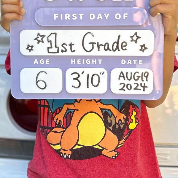 Acrylic First Day of School Sign|personalized School Sign|back to ...