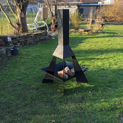 Pyramid Rocket Fire Pit, Digital Product, Files DXF, SVG for CNC ...