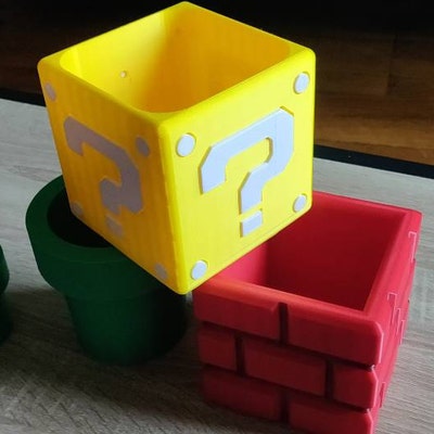 Super Mario Planters Box Flower Pots Super Mario Plant Office Decor ...