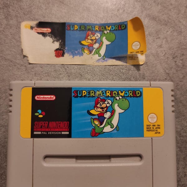 NES Label: Super Mario Bros. - Etsy