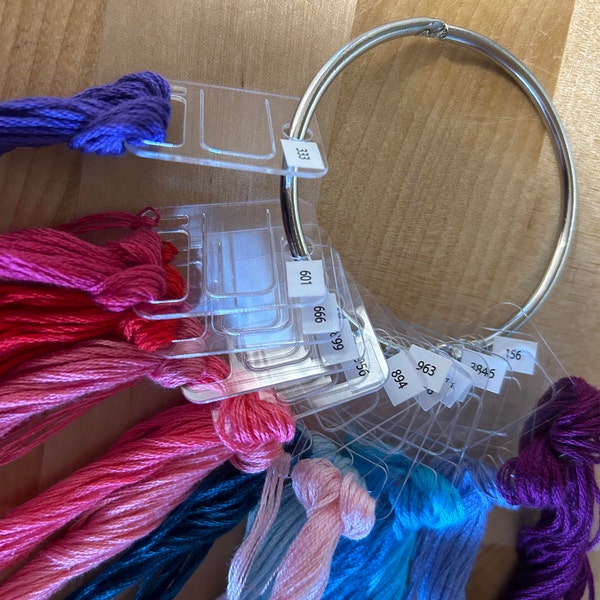 Floss Drops DMC Label Ultra Thin Acrylic Embroidery Thread Organizers ...