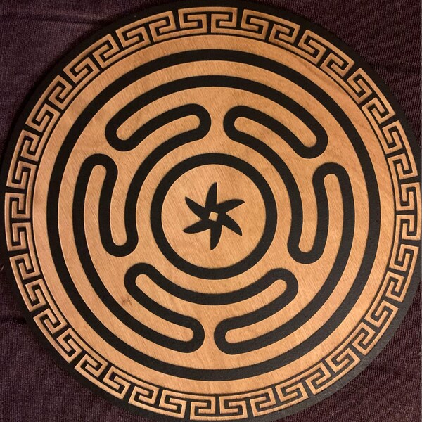 Triquetra & Moons Pendulum Board Alphabet Numbers Alphanumeric Wood ...